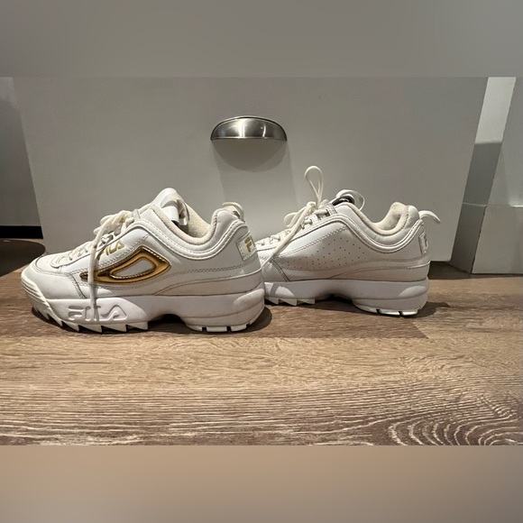 Fila | Shoes | Fila Womens Cr Lace Up Low Trainers White Rose Gold ...